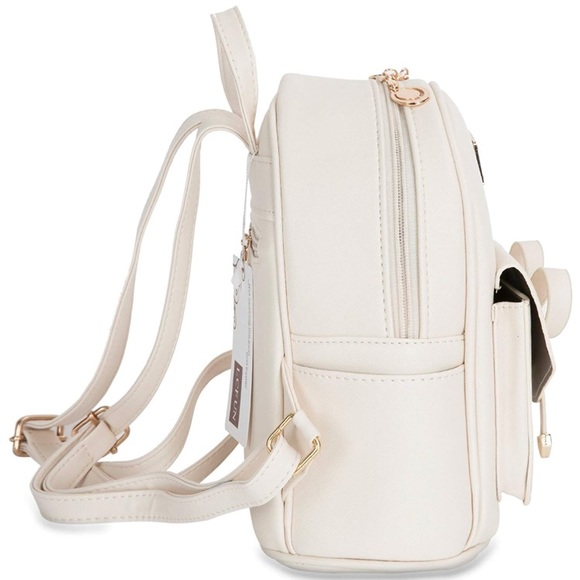 ASOS | Bags | Chic Bow White Faux Leather Mini Backpack Purse | Poshmark